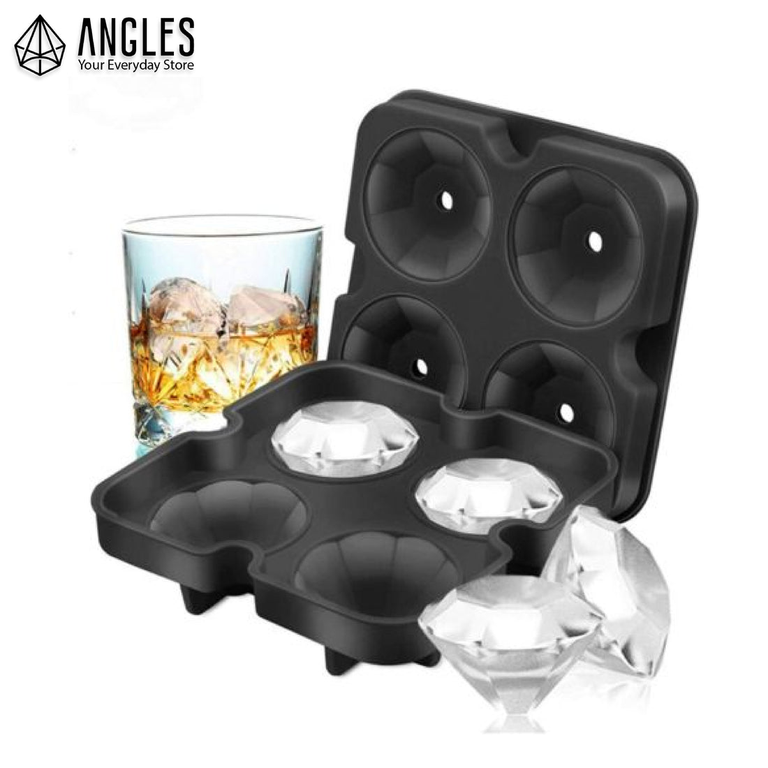 Diamond Ice Mold in Lebanon– Create Stunning Diamond-Shaped Ice - Angles Store – Angles Stores
